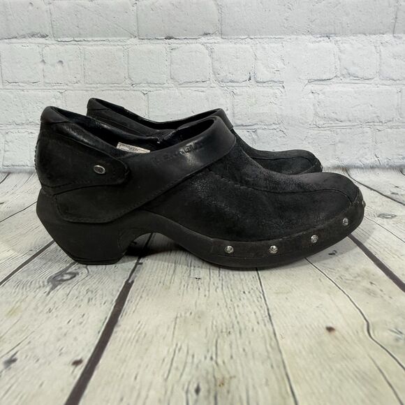 Merrell | Shoes | Merrell Luxe Wrap Clog 7 Leather Studded Comfy ...